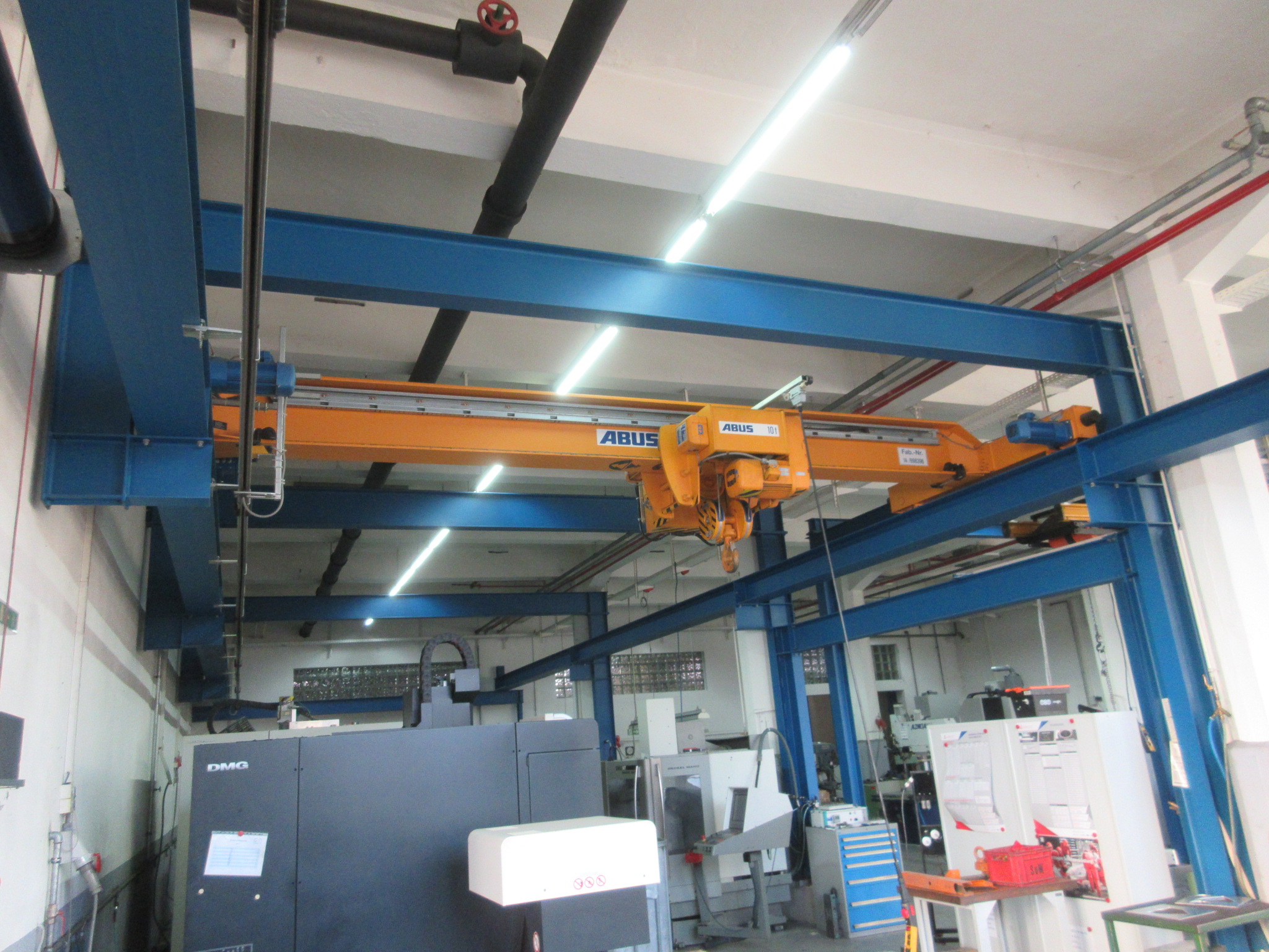 ABUS Portalkran Brückenkran Kran Kranhimmel Hallenkran Kranbahn 10000Kg ...