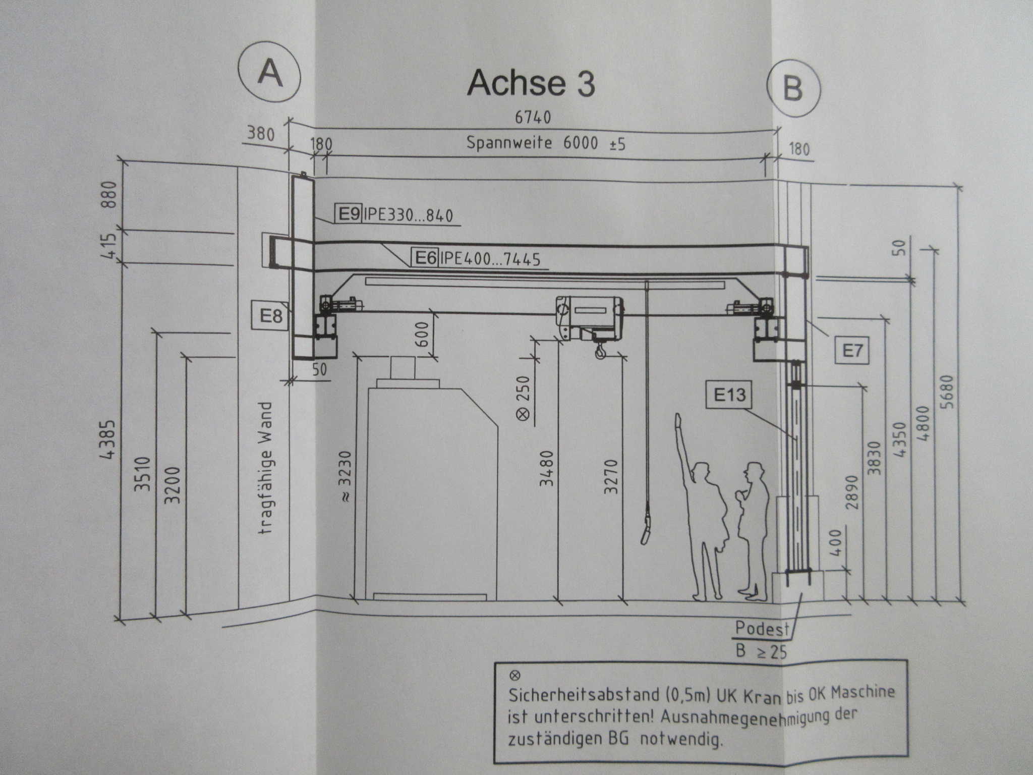 ABUS Portalkran Brückenkran Kran Kranhimmel Hallenkran Kranbahn 10000Kg ...